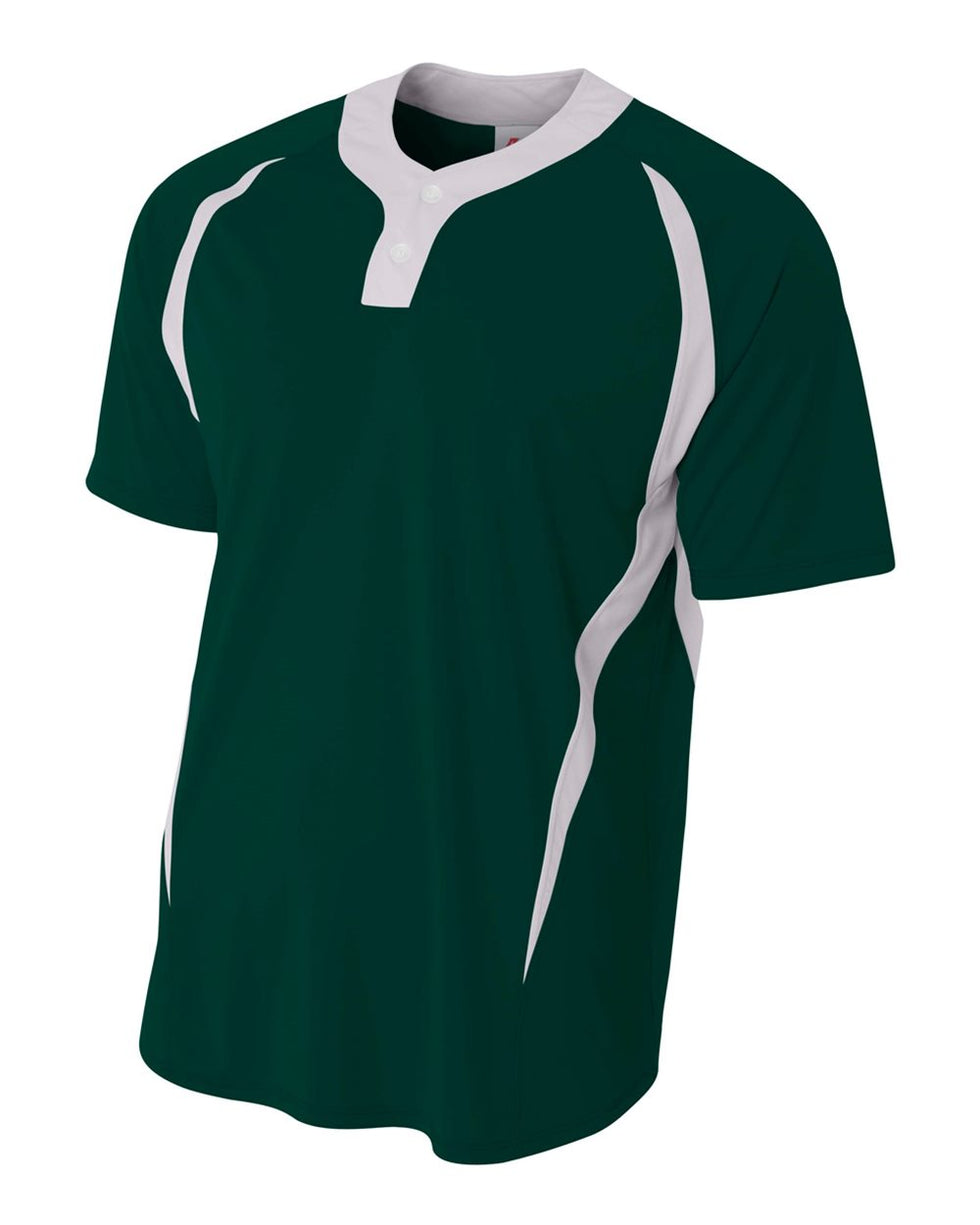 A4 2-Button Color Blocked Baseball Henley | Baseball | Jerseys ...